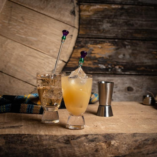 Angels' Share Glass Drink Stirrer with Topper