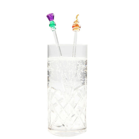 Angels' Share Glass Drink Stirrer with Topper